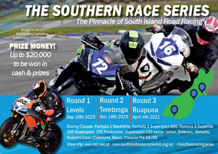 Southern Race Series – Rider Training Day – Motorcycling Canterbury Inc